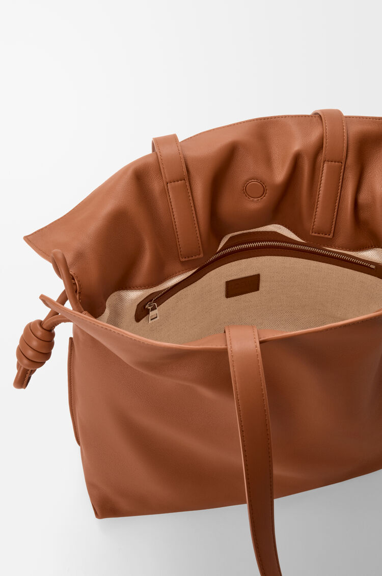Large Flamenco Clutch In Nappa Calfskin Squirrel - LOEWE