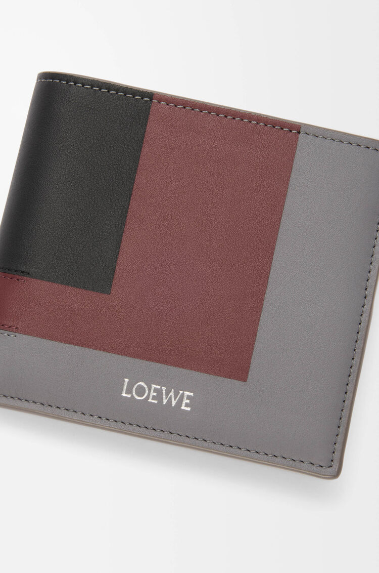 Bifold Wallet In Nappa Calfskin Ardesia/Deep Ruby - LOEWE